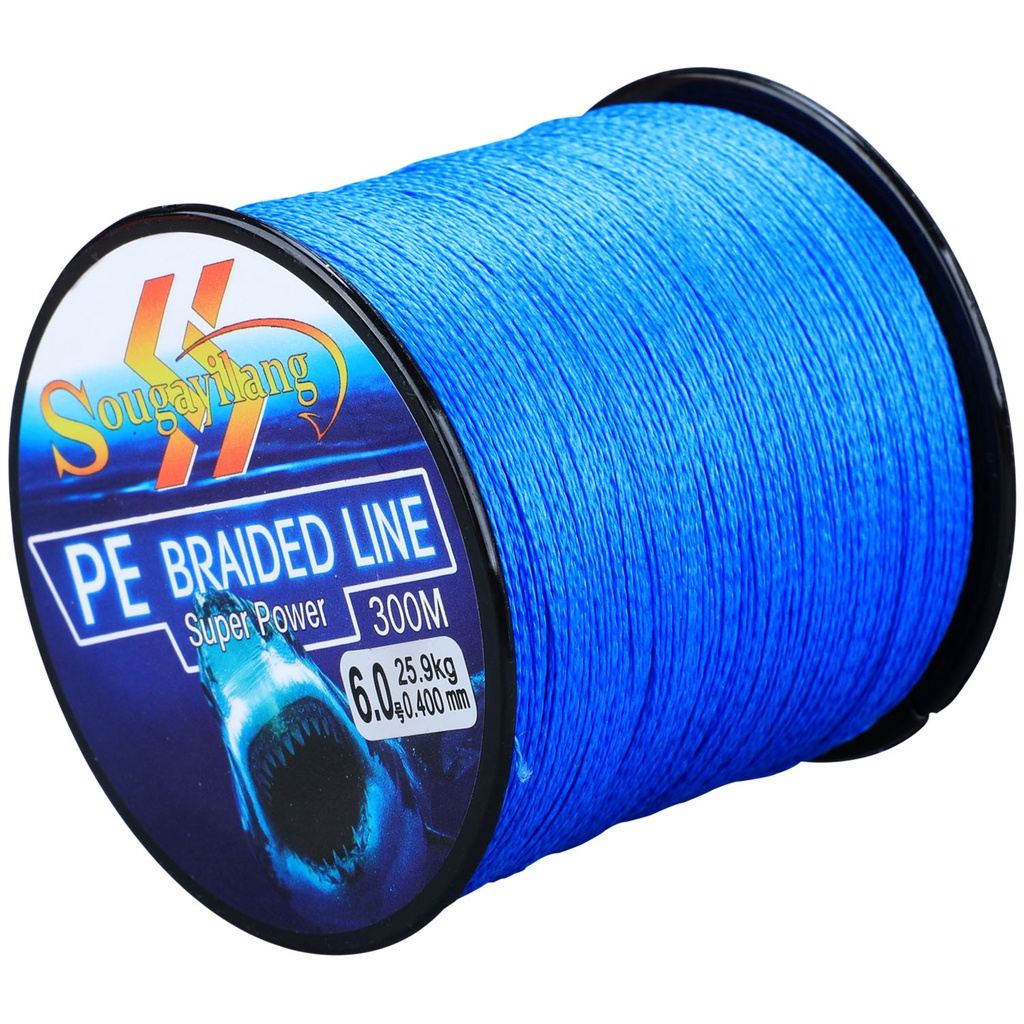 Sougayilang 300m Fishing Line Strong Braided 4 Strands Line Fishing ...