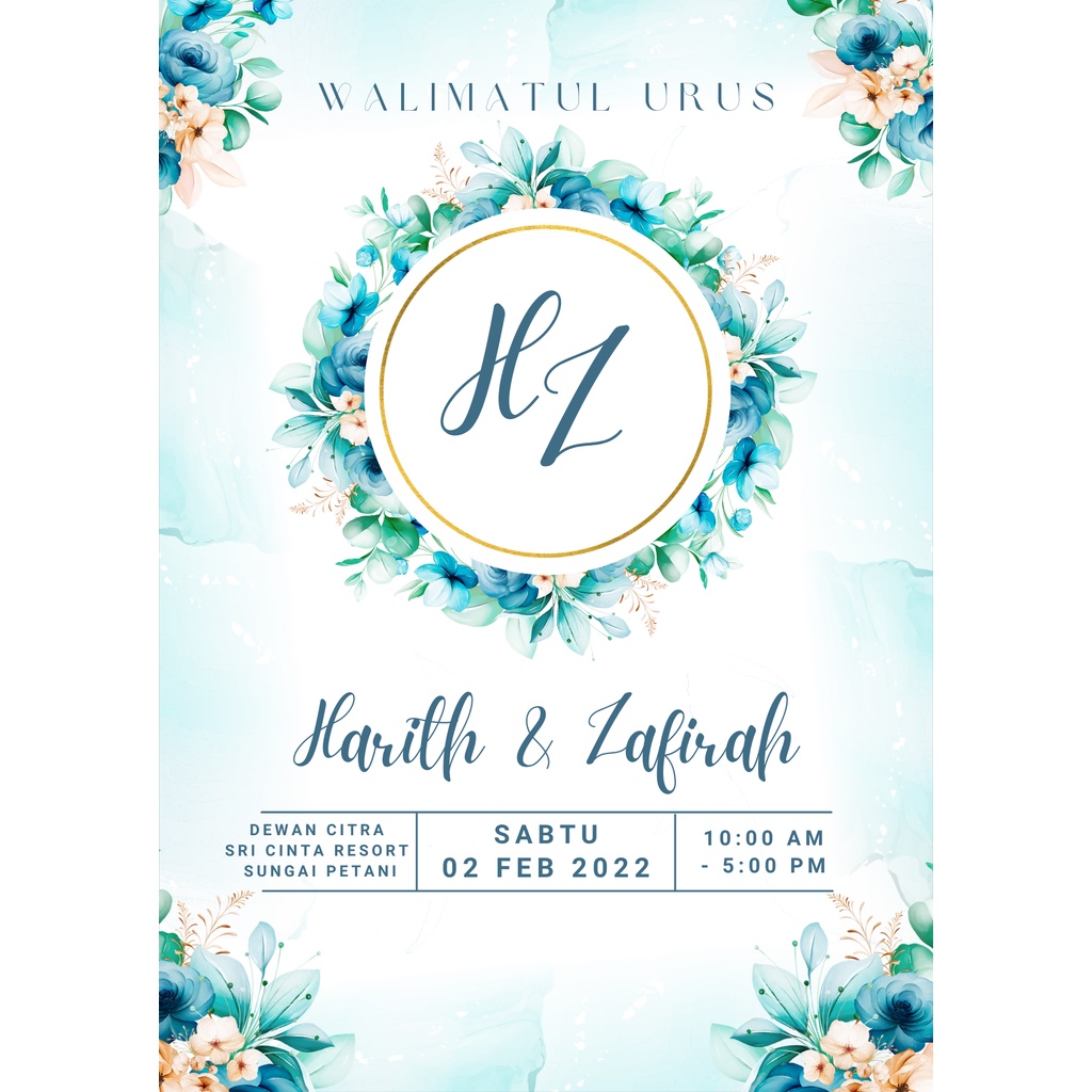 Kad Kahwin Digital Digital Wedding Card E-Card (3-5 Pages) Package Include Video + PDF + PNG ...