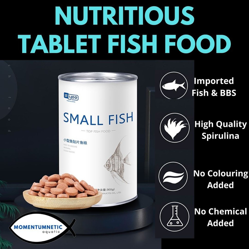 YEE Premium Tablet Fish Food SPIRULINA BRINE SHRIMP (Repack 25g 50g ...