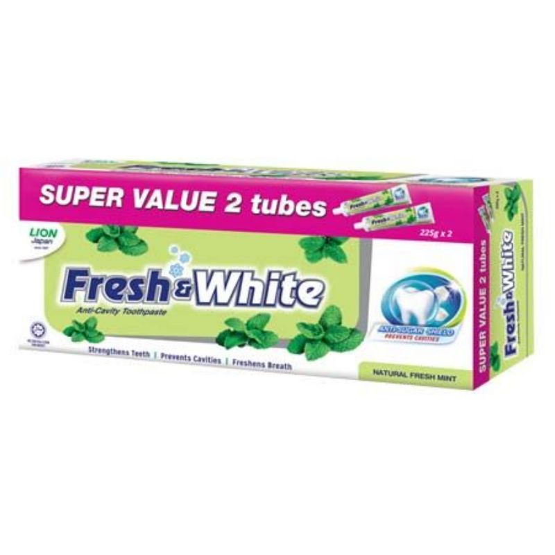 [CHEAPEST] Fresh & White Toothpaste Fresh Cool Mint/Extra Cool Mint ...