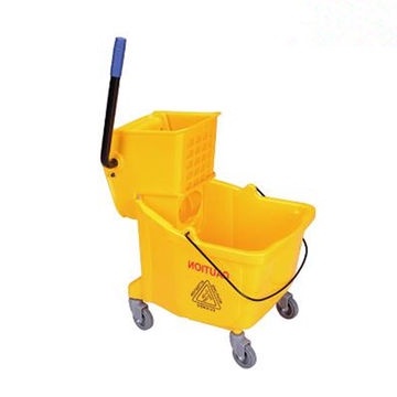 36L high quality down press wringer mop bucket, walkable mop trolley ...