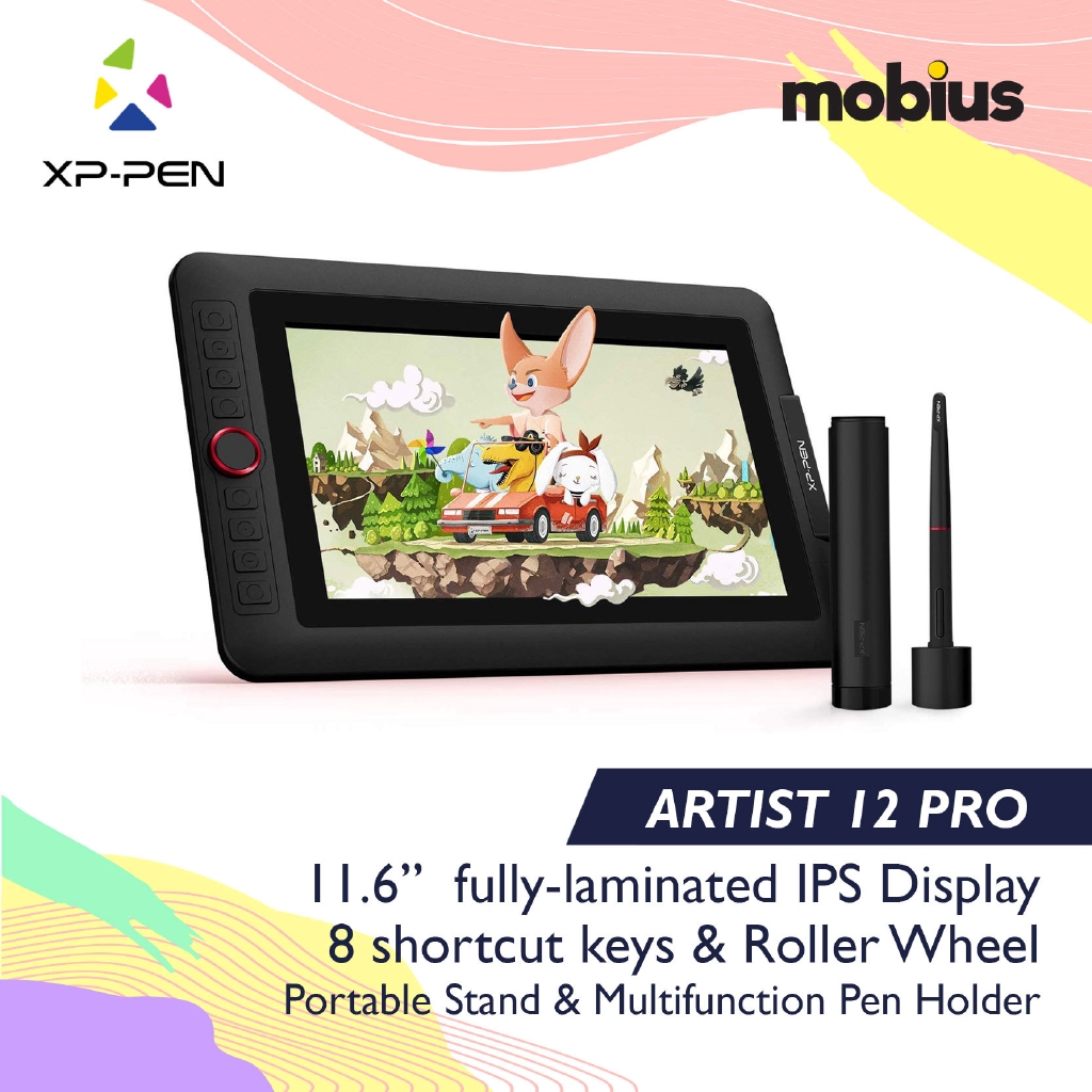 XP-Pen Artist 12 Pro 11.6 inch Fully Laminated Pen Display Area and a ...