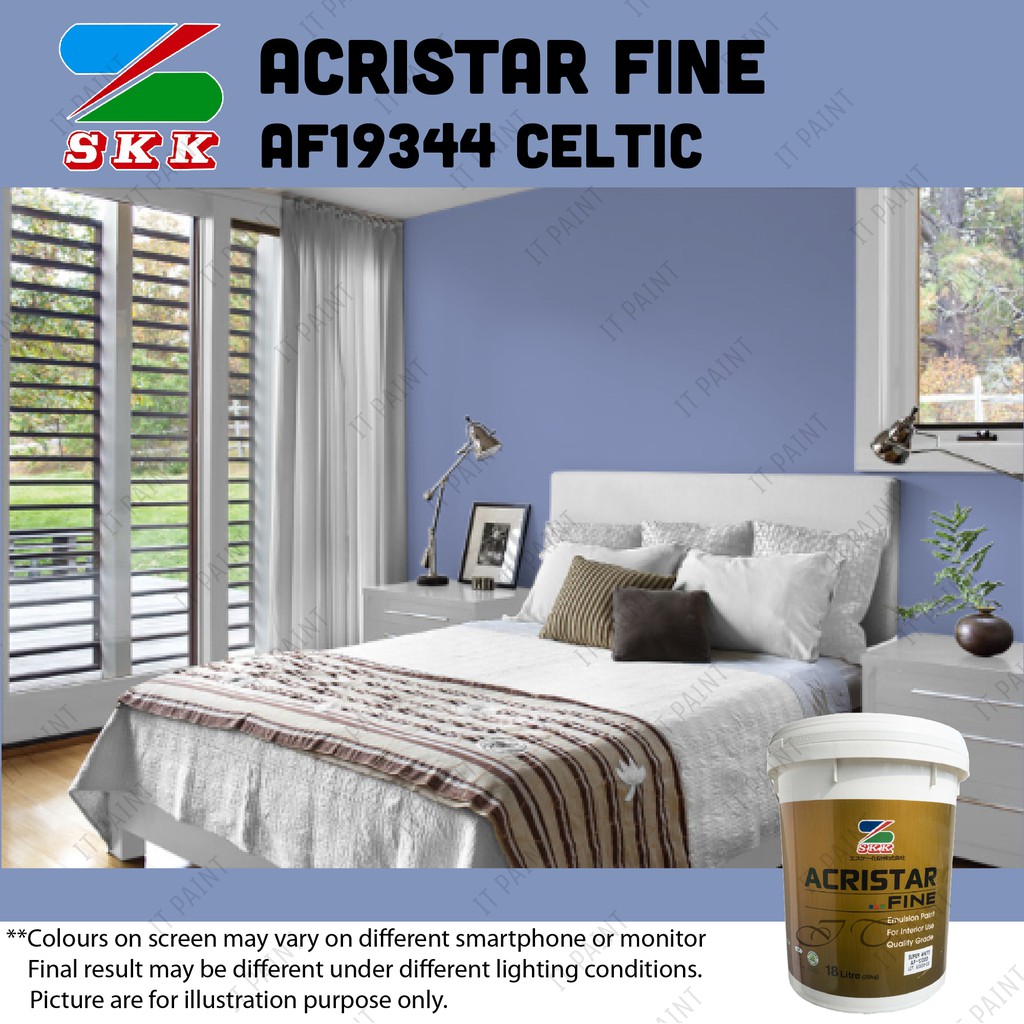 [18 Liter] SKK Acristar Fine Emulsion Paint for Interior Wall and ...