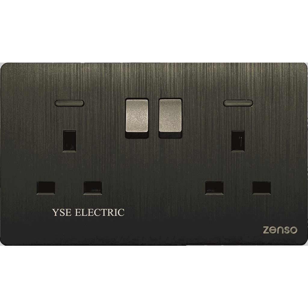 [SIRIM] ZENSO GRANDE HAIRLINE BLACK SWITCH & SOCKET SUIS RUMAH SUIS ...