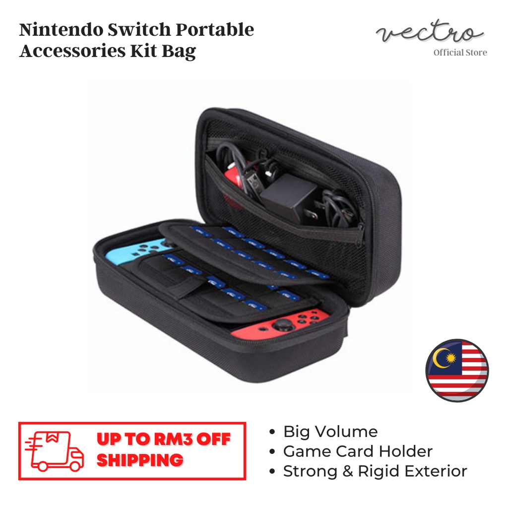 Nintendo Switch V1 V2 OLED Switch Lite Portable Accessories Kit Bag ...