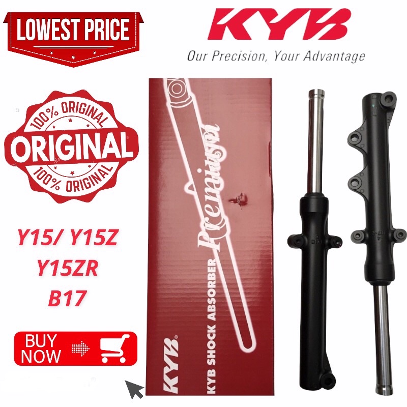 YAMAHA Y16ZR ABS / Y15ZR / Y15Z / Y15 V1 V2 LOWER SPORT (B17) 100% ORIGINAL KYB FRONT FORK SET ...