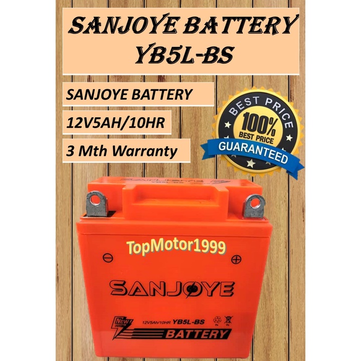 YB5L YB5 YB5L-BS Sanjoye Battery Motorcycle EX5 / KRISS / EGO / LC135 ...
