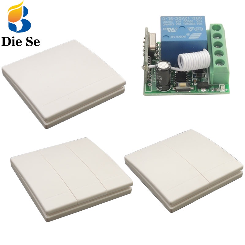 86 Wall Panel 433MHz Universal Wireless Remote Controls Switch RF ...