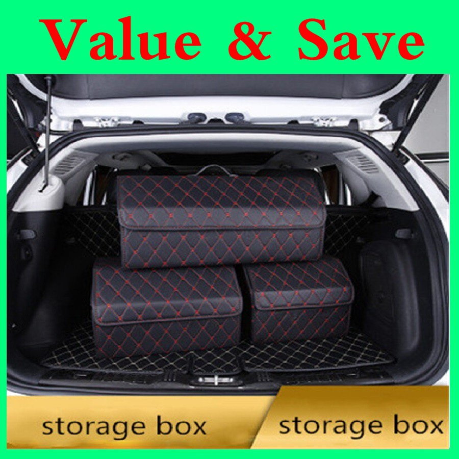 Automobile Collapsible Car Boot Storage Box Organizer Big Portable ...