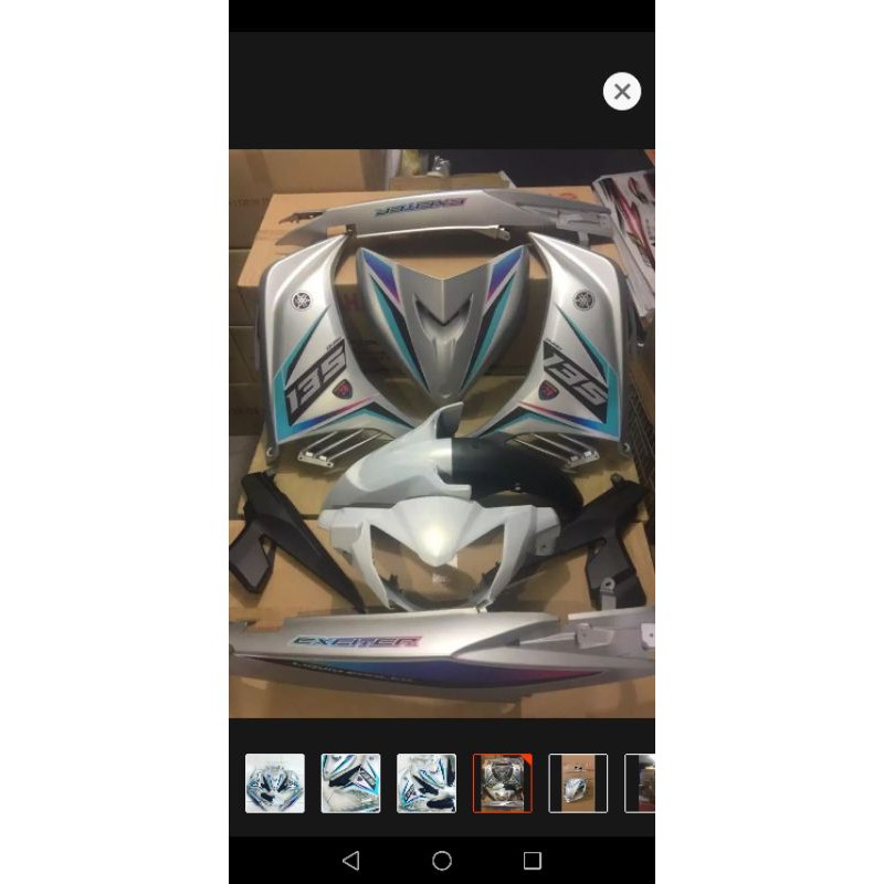 Yamaha LC135 V3 Body Set HLD Racing Silver/White | Shopee Malaysia
