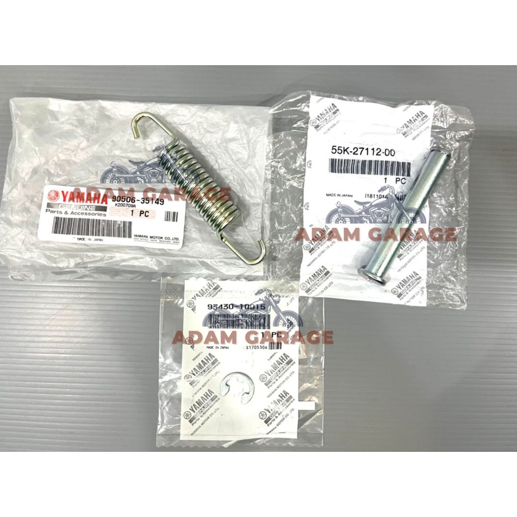 RXZ 135 CATELYZER MAIN STAND SHAFT / SPRING / CLIP , DOUBLE CENTRE ...