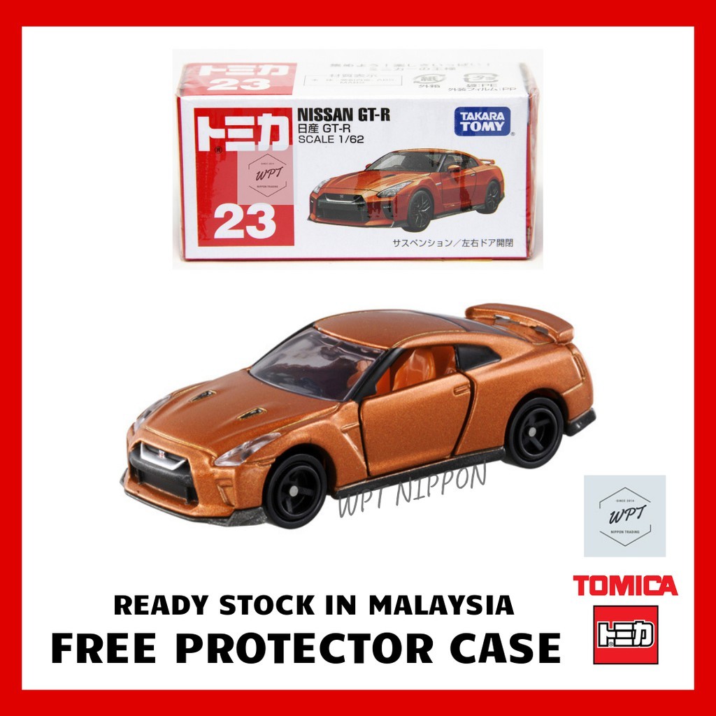 TOMICA NO.23 NISSAN GT-R (ORANGE) (SILVER) Takara Tomy Diecast Toys WPT ...