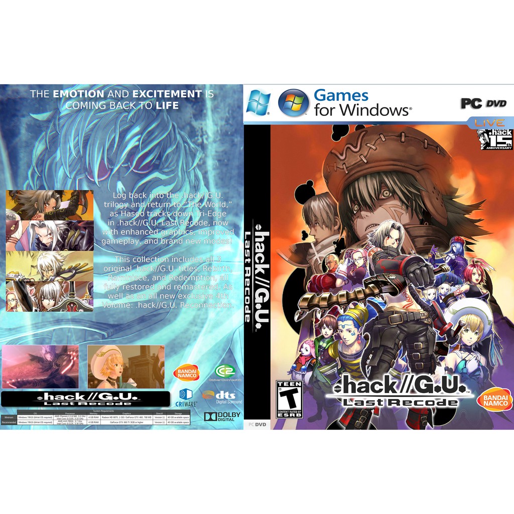 hack//G.U. Last Recode PC GAME Offline [DVD INSTALLATION] | Shopee Malaysia
