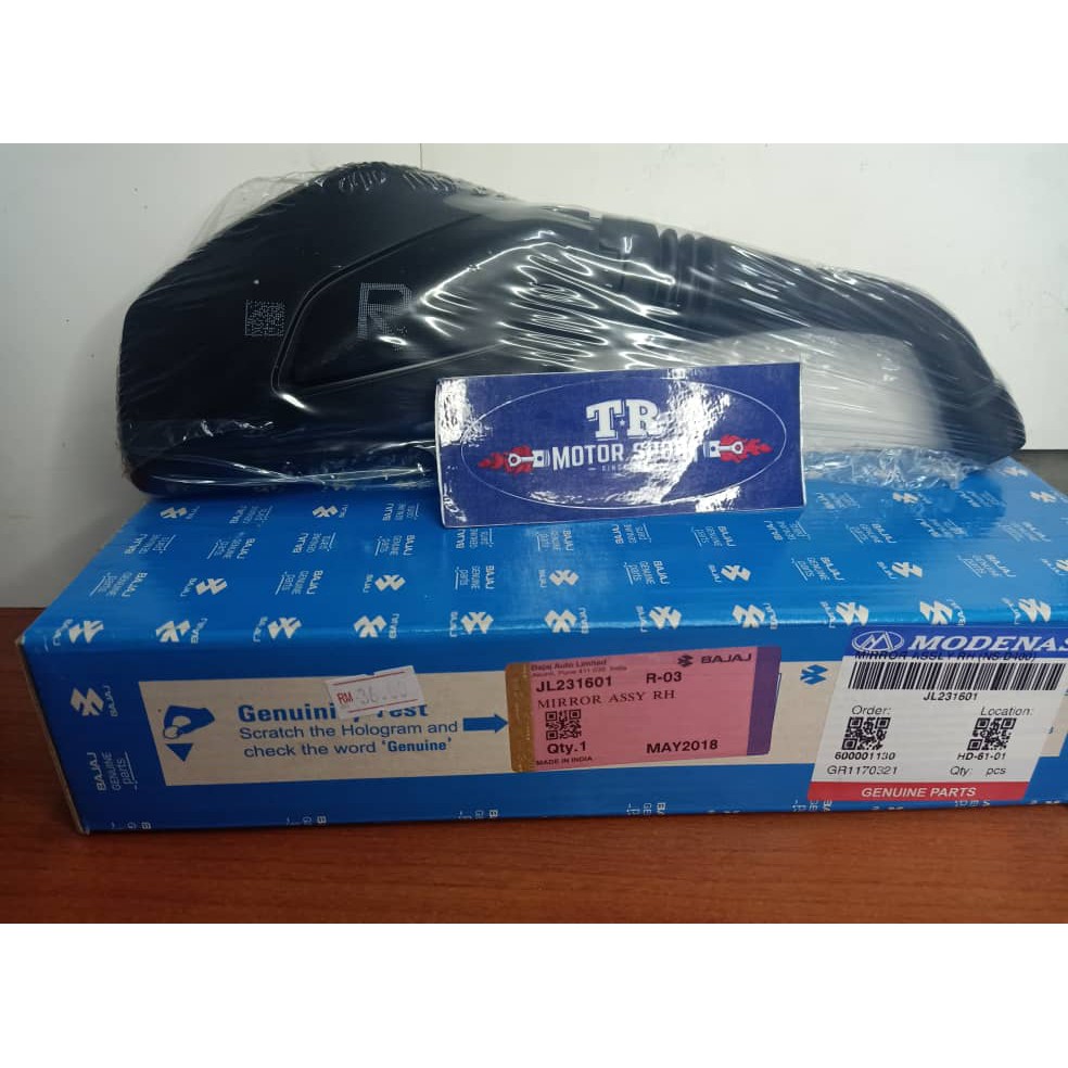 BAJAJ / MODENAS PULSAR NS 200 / DOMINAR 400 MIRROR ASSY RH (RIGHT HAND ...