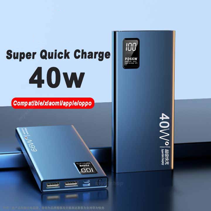 66W 100000mAh powerbank 5A Super charge powerbank 5A Powerbank vooc ...