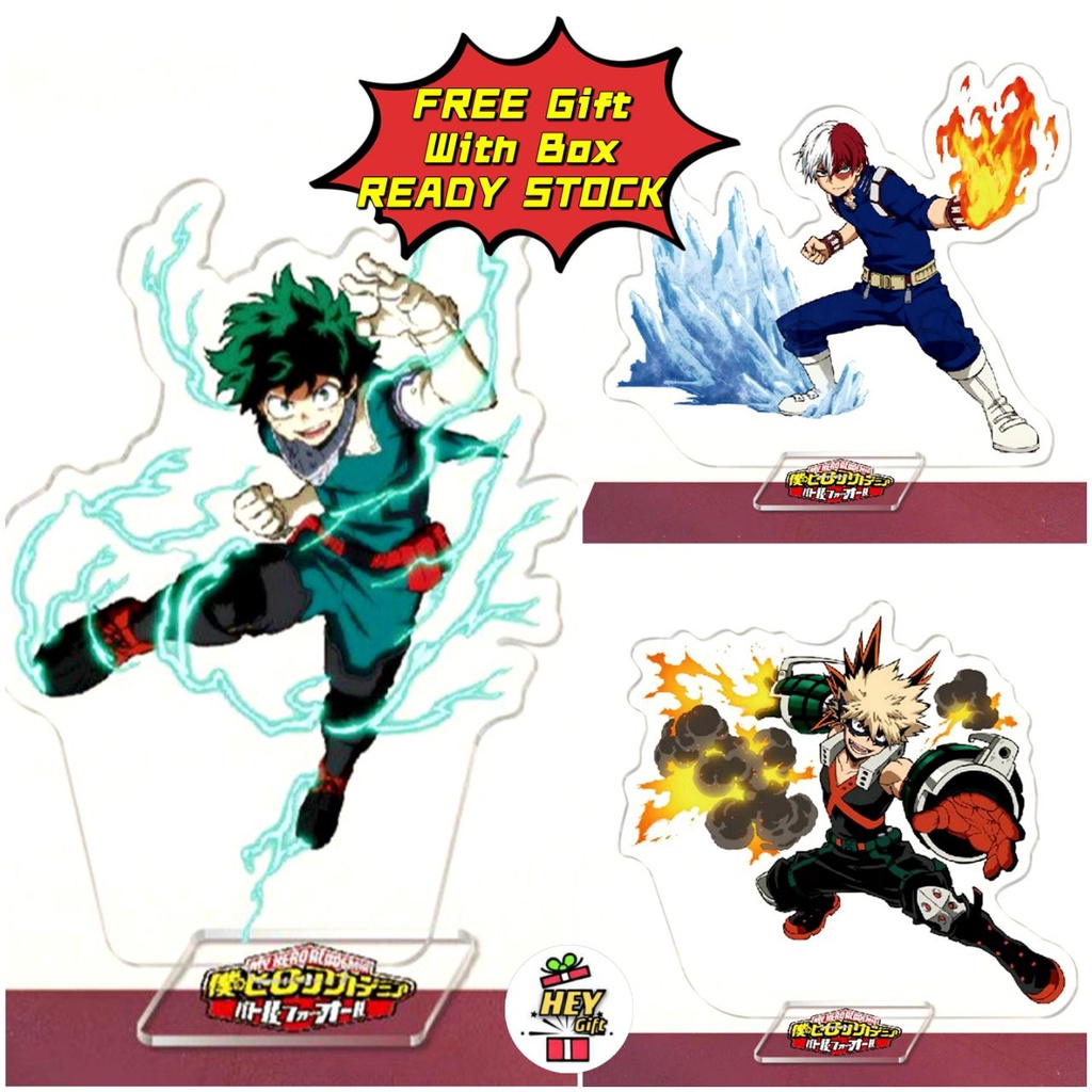 MHA Anime Figure Acrylic Stand My Hero Academia Shoto Todoroki Deku ...