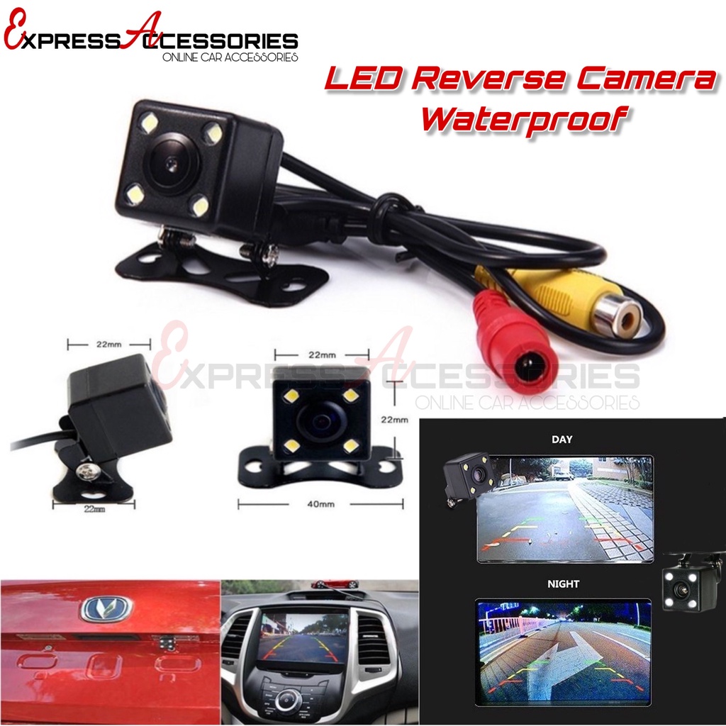 Universal Waterproof Rear View Reverse Camera LED Camera Car Reverse ...