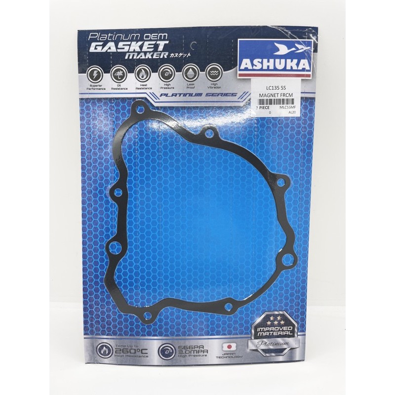 Y15ZR LC135 RS150 MAGNET & CLUTCH GASKET BESI FRCM SPONGECOAT ASHUKA FOR YAMAHA LC135 4S 5S ...