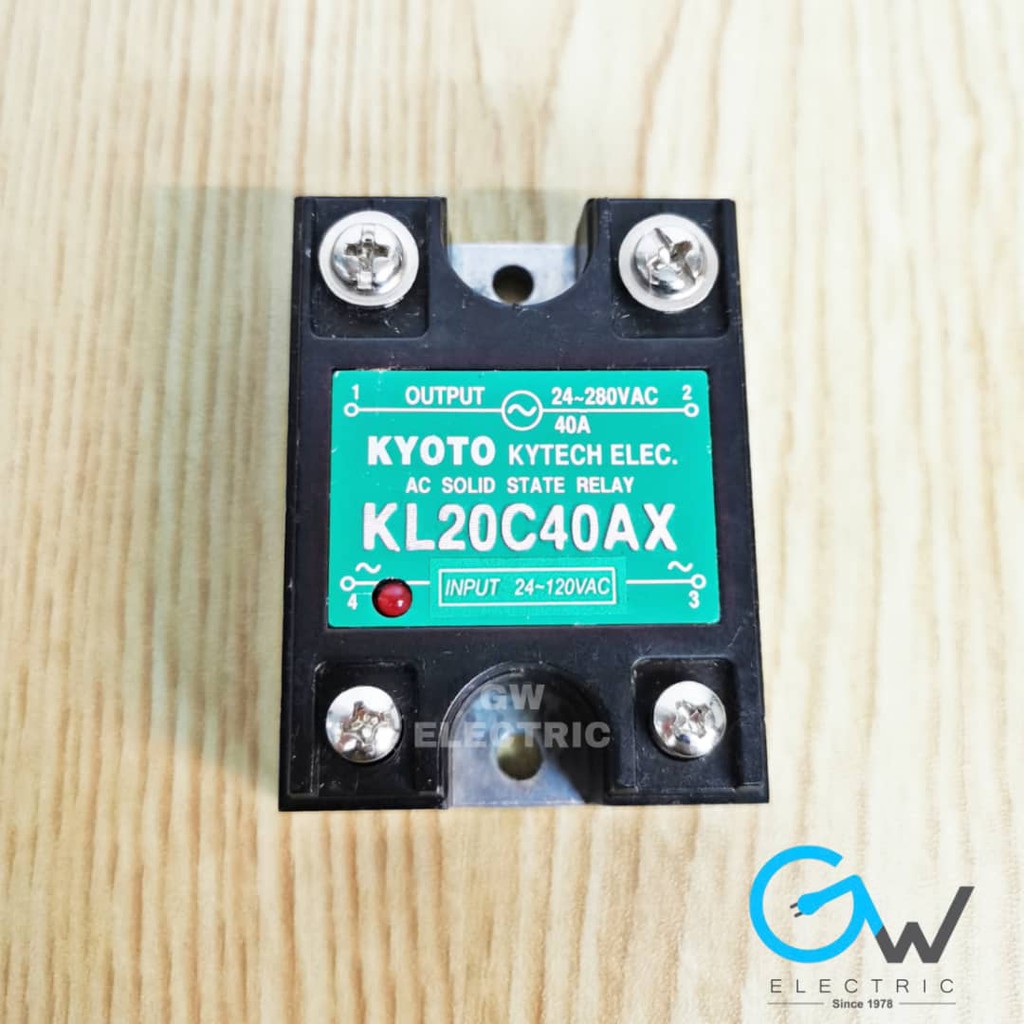 KYOTO KL20C40AX AC SOLID STATE RELAY 40A 24-120VAC | Shopee Malaysia