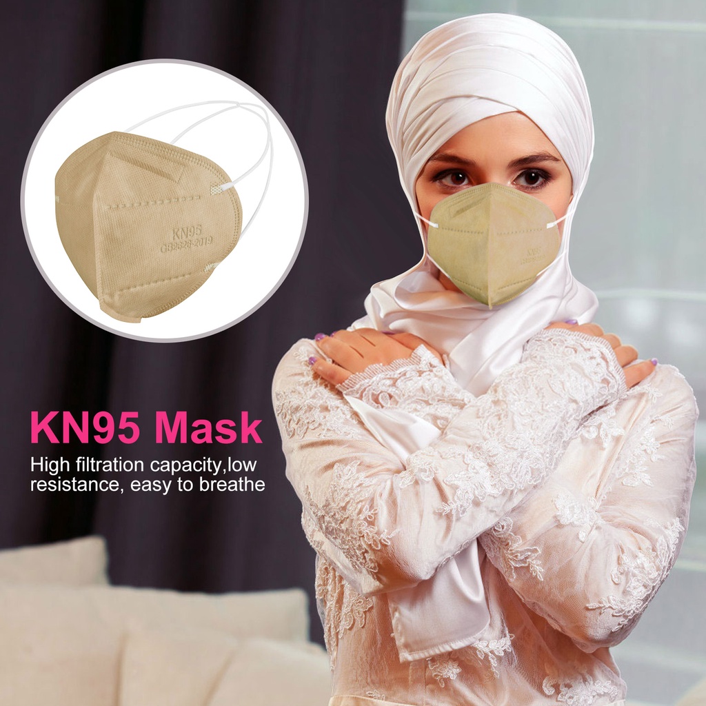 10pcs 4 ply Korean disposable face mask Mask Korea 3D headloop mask KN95 4ply mask hijab KN 95 ...