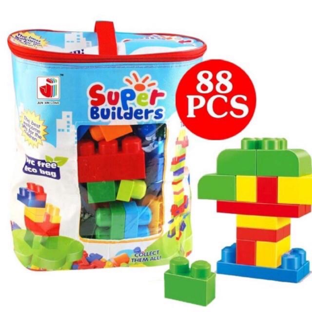 🔥88 PCS Super Mega Builders🔥 Large Block Building Blocks Mega Bloks ...