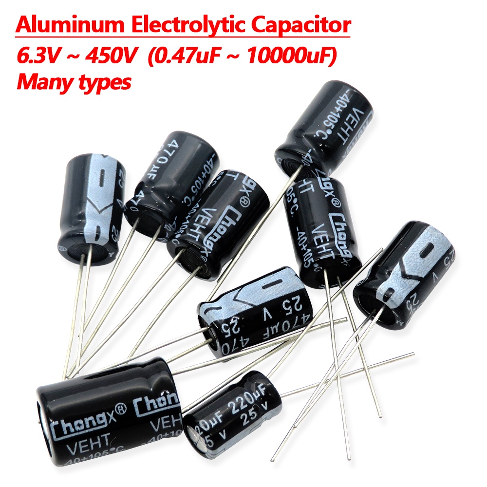 50V 63V 100V 160V 200V 250V 400V 450V Aluminum Electrolytic Capacitor 2.2 3.3 4.7 10 22 33 47 ...