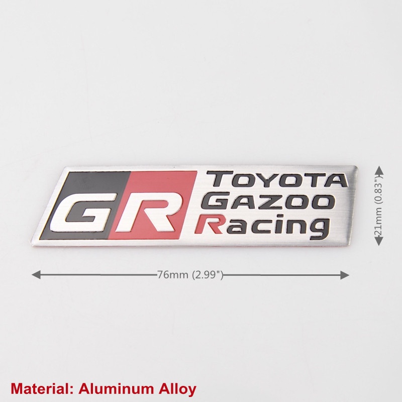 3D Car Emblem Sticker GR SPORT Front Hood Grille & Rear Trunk ...