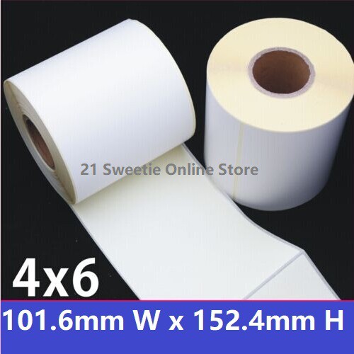 PREMIUM 101.6x152.4 Blank Barcode Label or 4" x 6" inch Sticker Avery ...