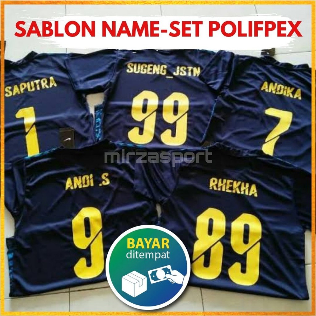 MINIMAL Polyflex Screen Printing Package name + back number (Minimum 6 ...