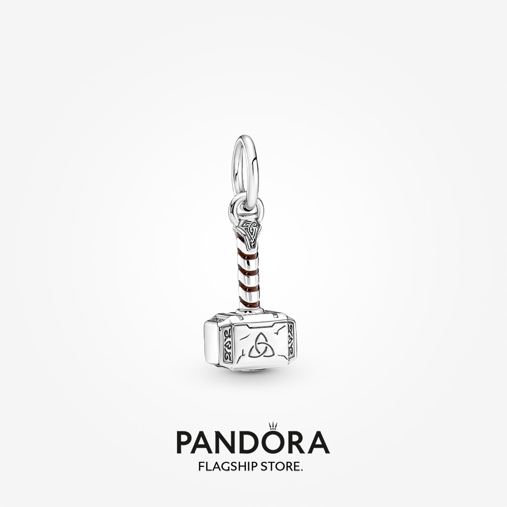 Pandora x Marvel The Avengers Thor's Hammer Dangle Charm | Shopee Malaysia