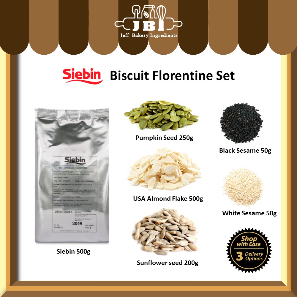 (RAYA PROMO) SIEBIN Biscuit Florentine SET 500g Biskut Florentine set ...