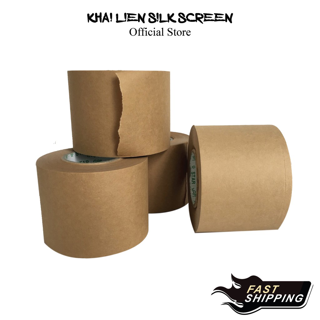 (Water Tape) / Paper Gum Tape / Craft Paper Tape / | Shopee Malaysia