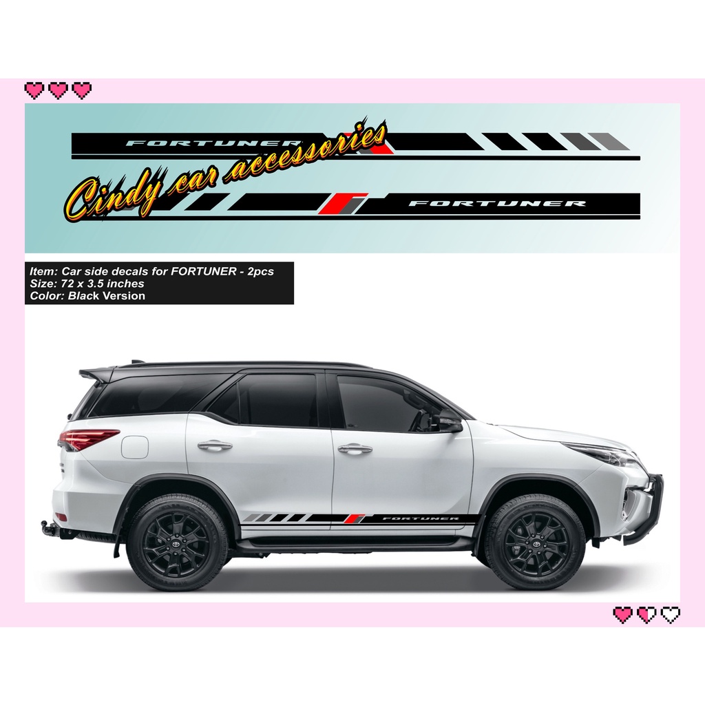 TOYOTA FORTUNER SPORTIVO SIDE BODY STICKER | Shopee Malaysia