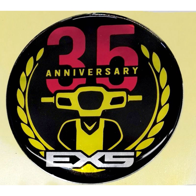 HONDA EX5 35TH ANNIVERSARY STICKER LOGO TIMBUL{EPOXY} | Shopee Malaysia