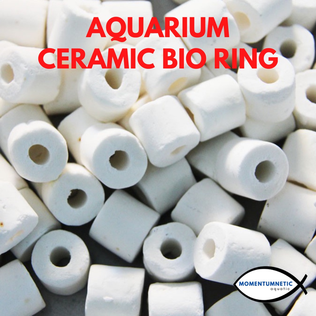 🔥READY STOCK🔥 Aquarium Ceramic Bio Ring Aquarium Fish Tank Filter Media ...