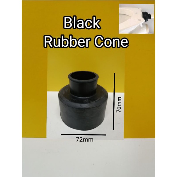 Toilet Bowl WC Black Rubber Cone connector Getah Jamban | Shopee Malaysia