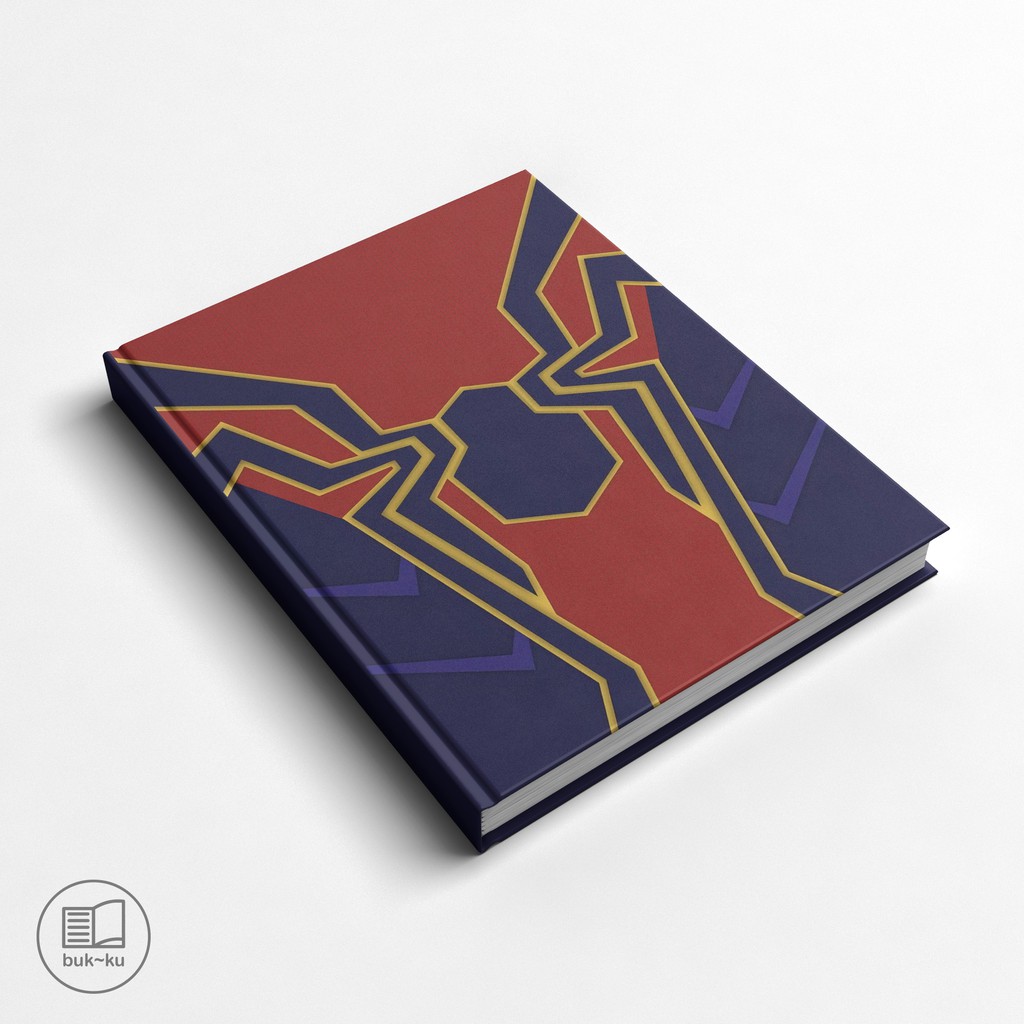 Custom avenger book with spiderman motif, spider man notebook writing ...