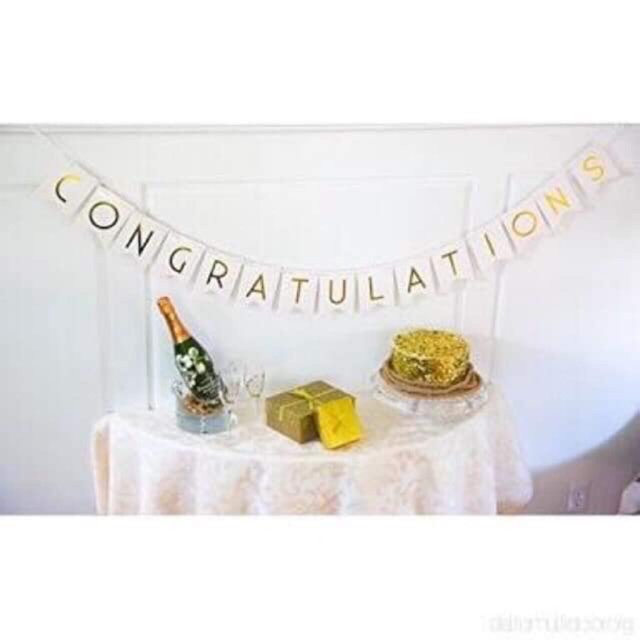 Congratulation Letter Bunting Banner Party Decoration | Shopee Malaysia