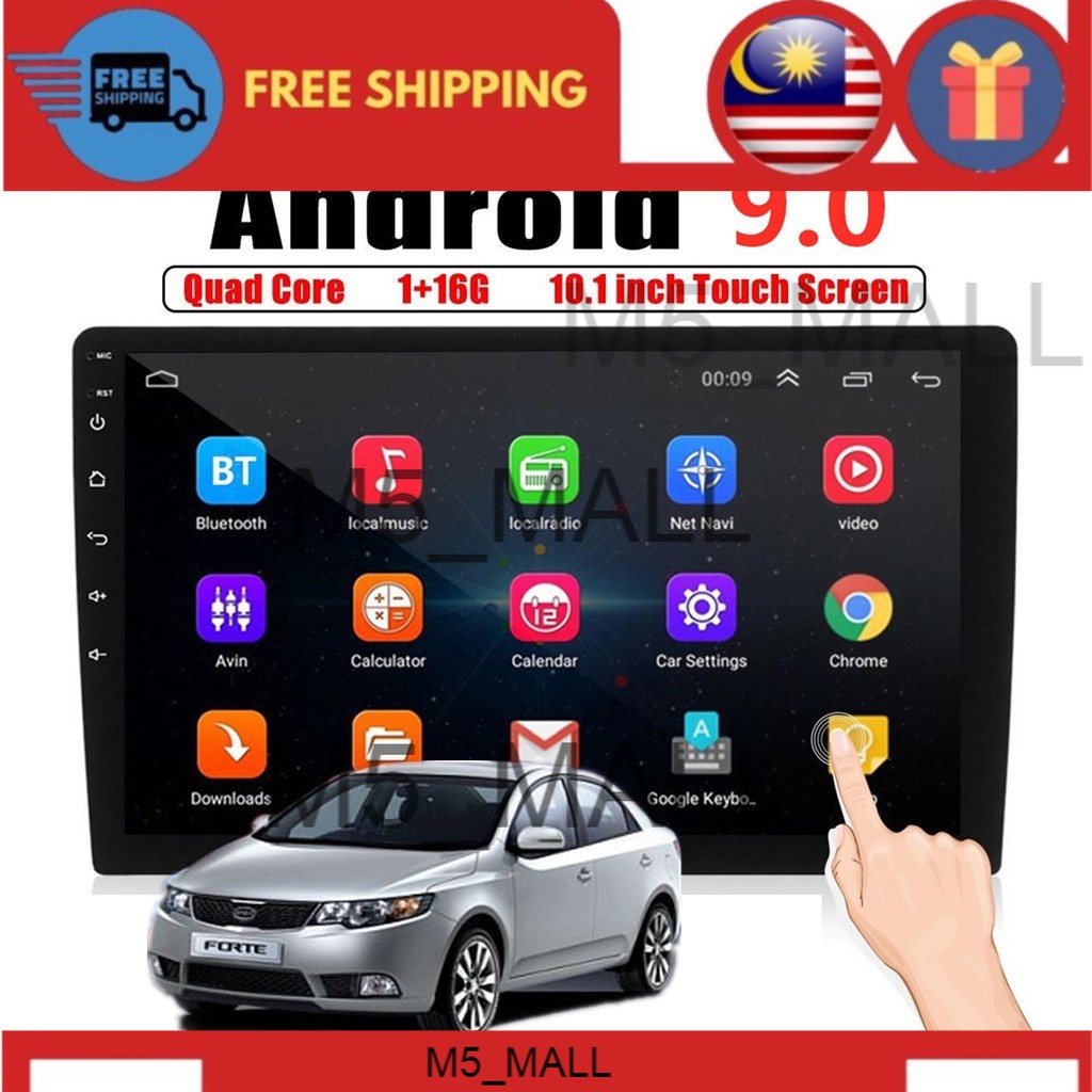 Kia Forte 2009-2014 Android player 9'' 2.5D IPS FHD screen 1+16G ...
