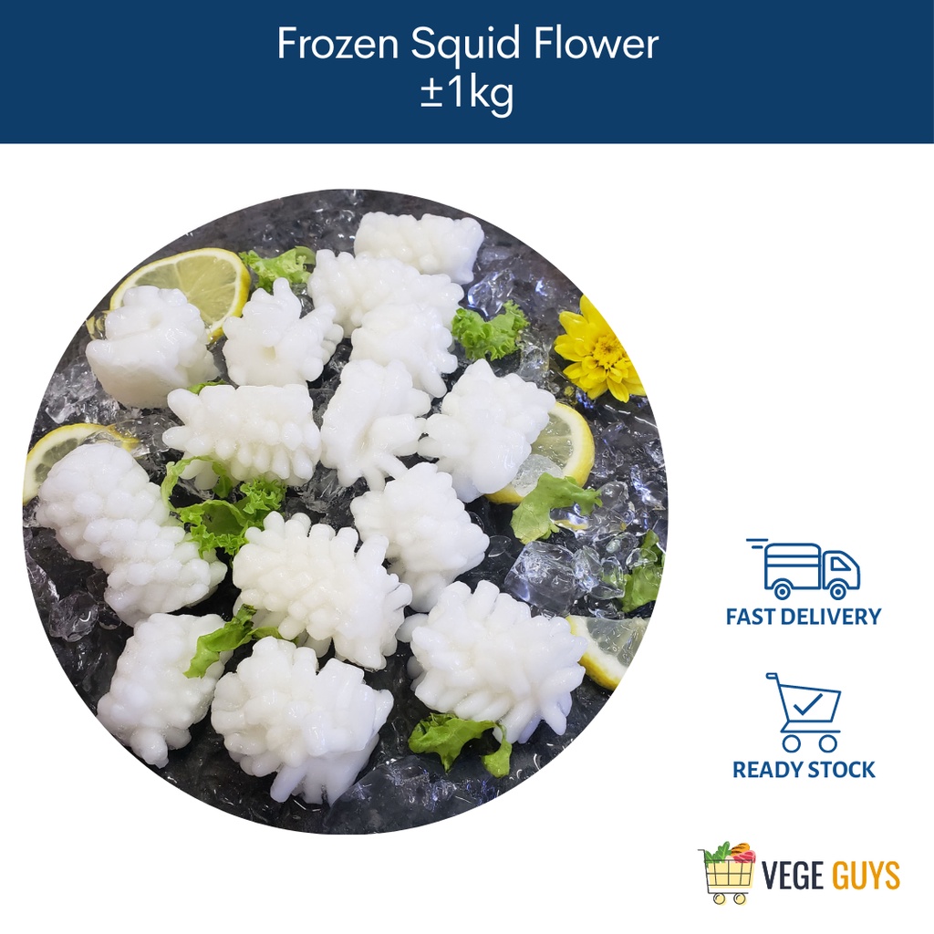 Frozen Squid Flower 鱿鱼花枝 (1kg) | Shopee Malaysia