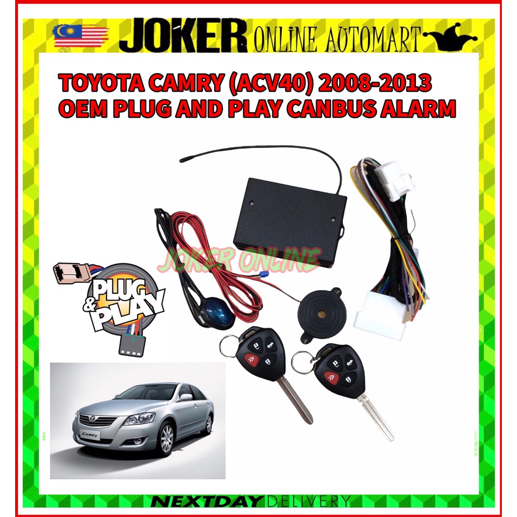 Toyota Camry 2008 - 2012 OEM PLUG & PLAY CAR ALARM SYSTEM | Shopee Malaysia