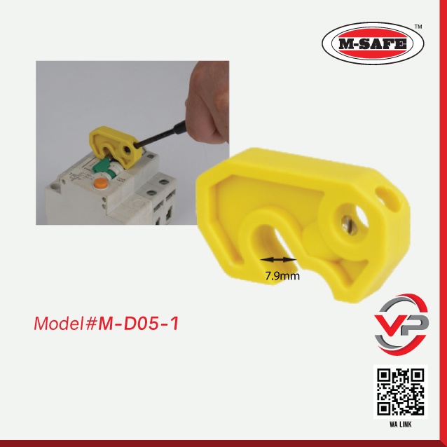M-SAFE SIMPLE CIRCUIT BREAKER LOCKOUT / ELETRICAL CIRCUIT BREAKER MCB ...