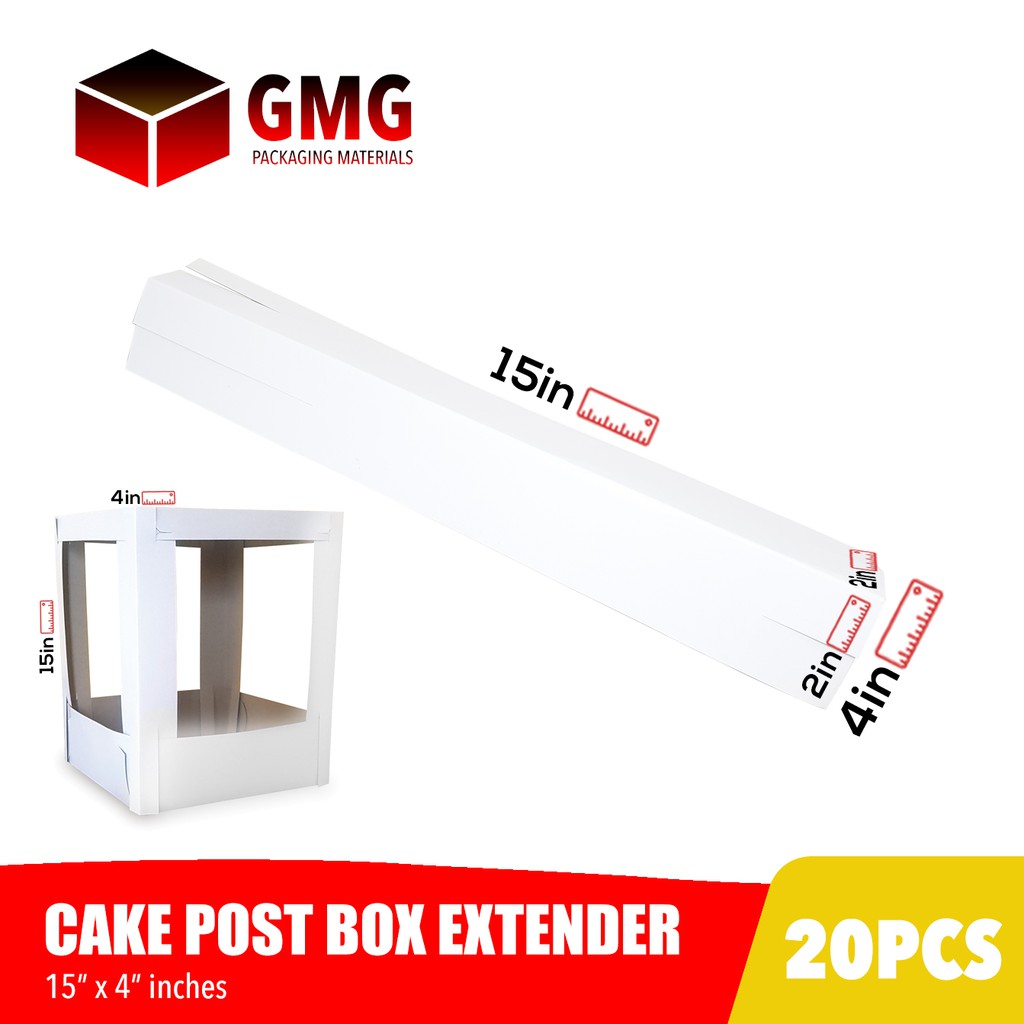 GMG Cake Post Box Extender 15 x 4 inches (20pcs) | Shopee Malaysia