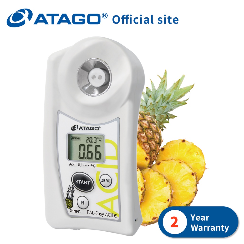 ATAGO Pocket Acidity Meter (Pineapple) PAL-Easy ACID9 Master Kit ...