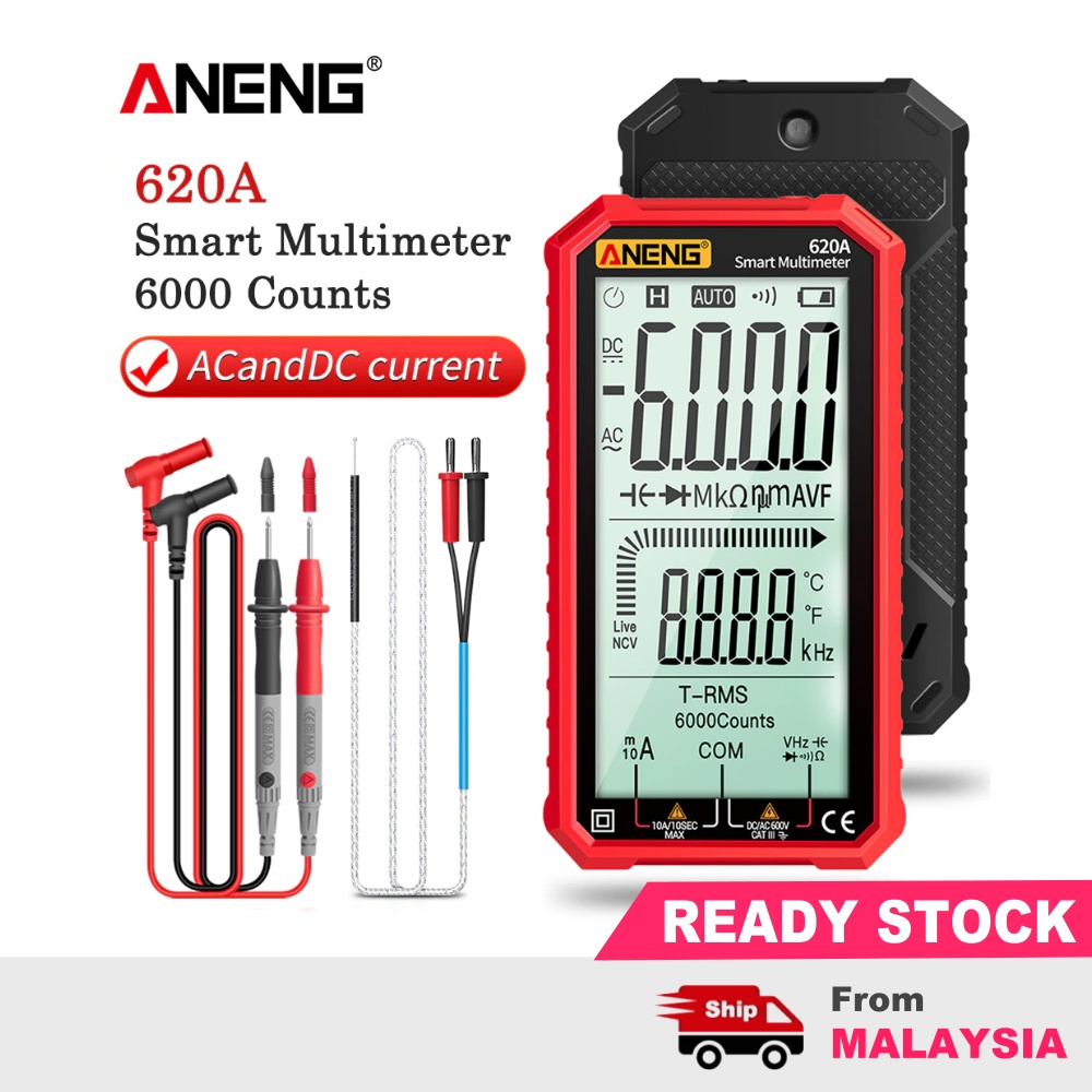 ANENG M118A | 620A 4.7-inch Large LCD Screen Automatic Manual ...