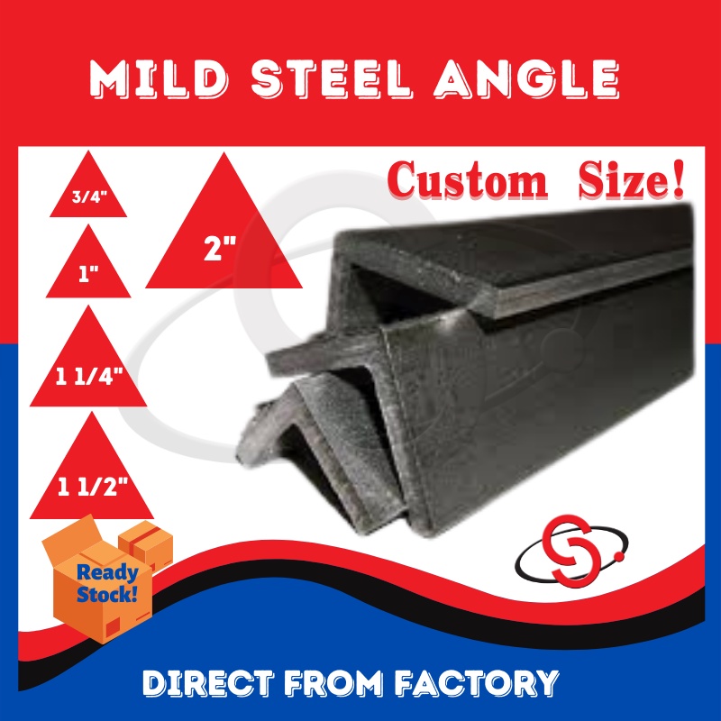 SCM Metal Angle Bar Mild Steel Angle Besi Angle 铁角钢 DIY Custom Size ...