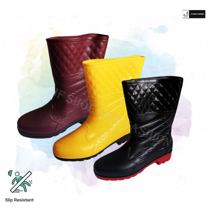 Kasut Getah | Kasut Hujan | Waterproof Medium Cut Rainboot 3-333L ...