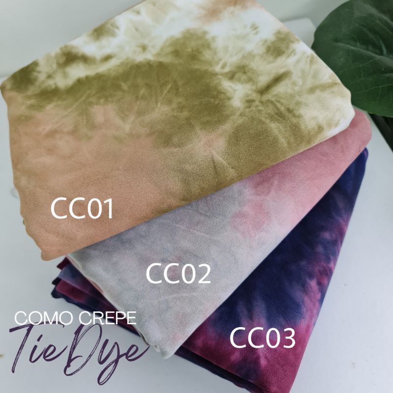 HIGH QUALITY COMO CREPE TIE DYE 60". | Shopee Malaysia