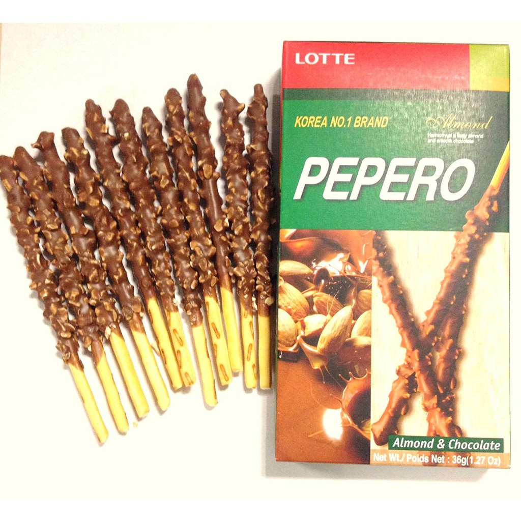 LOTTE Pepero Almond Flavours Big Pack (256g) | Shopee Malaysia