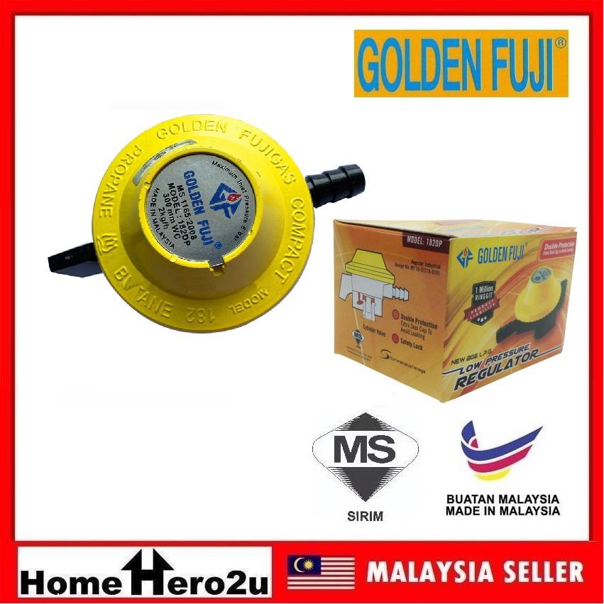 Golden Fuji 182 Low Pressure Gas Regulator with Gas Hose 1.2M / GF ...
